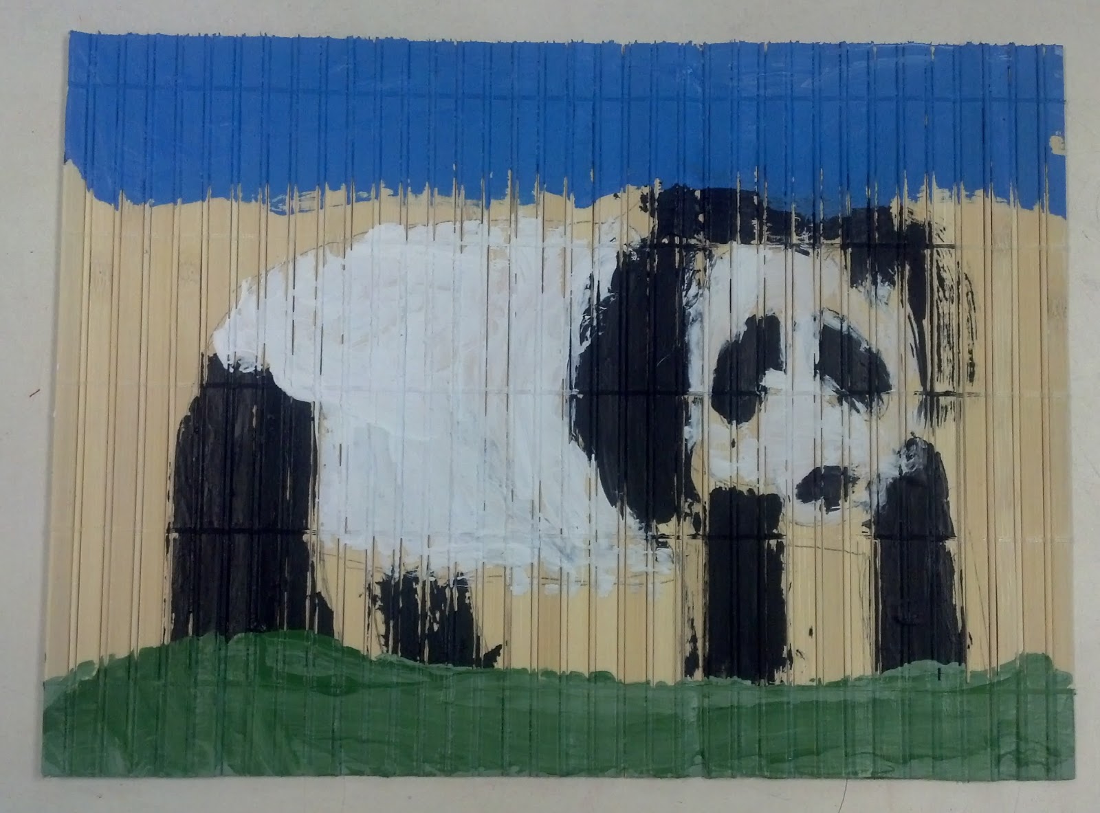 Miss Gushard's Art Blog: Bamboo Mat Paintings.