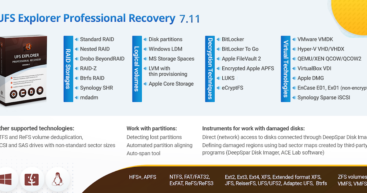 UFS Explorer software news: UFS Explorer Professional Recovery version 7.11