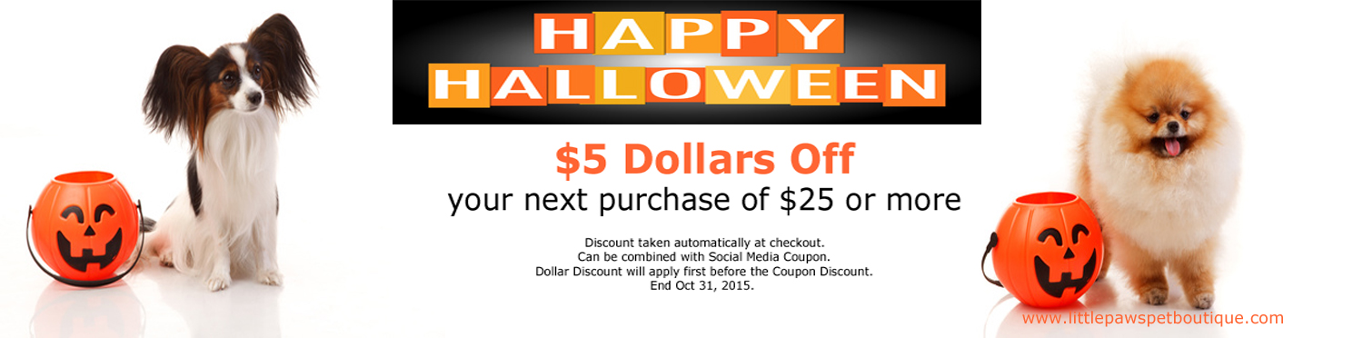 Halloween Pet Safety Tips and Halloween Savings