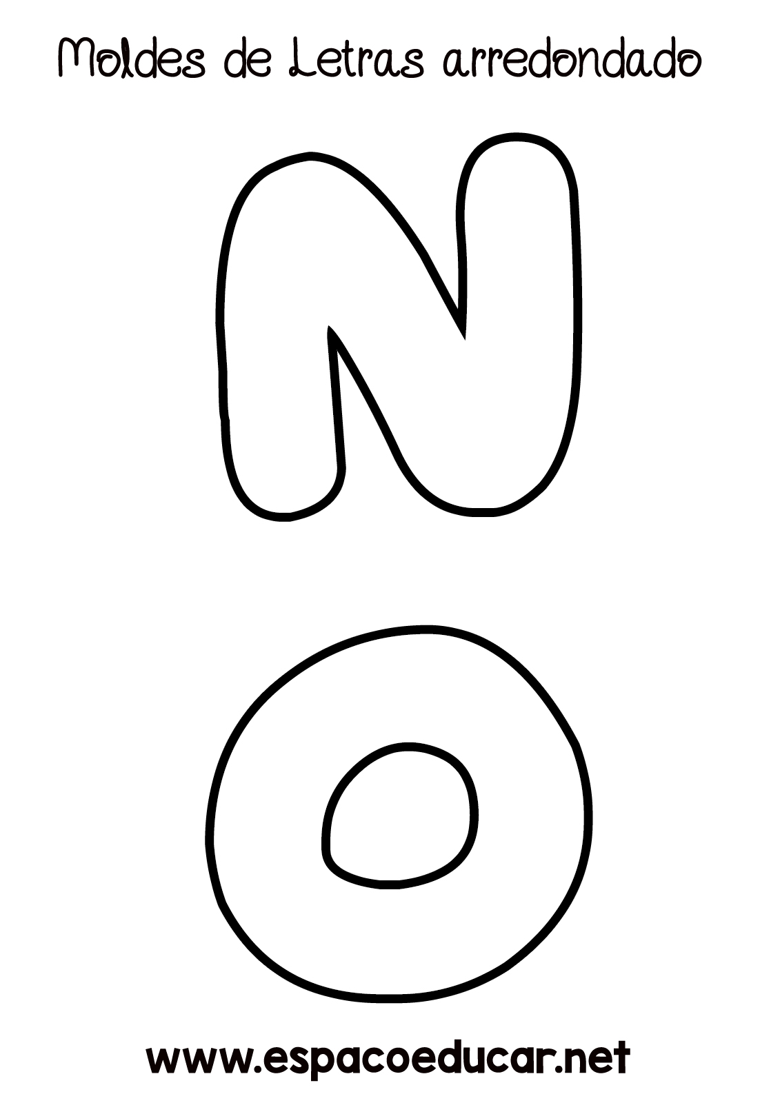 MOLDES DE LETRAS ARREDONDADOS PARA IMPRIMIR OU BAIXAR COMPLETO EM PDF ...