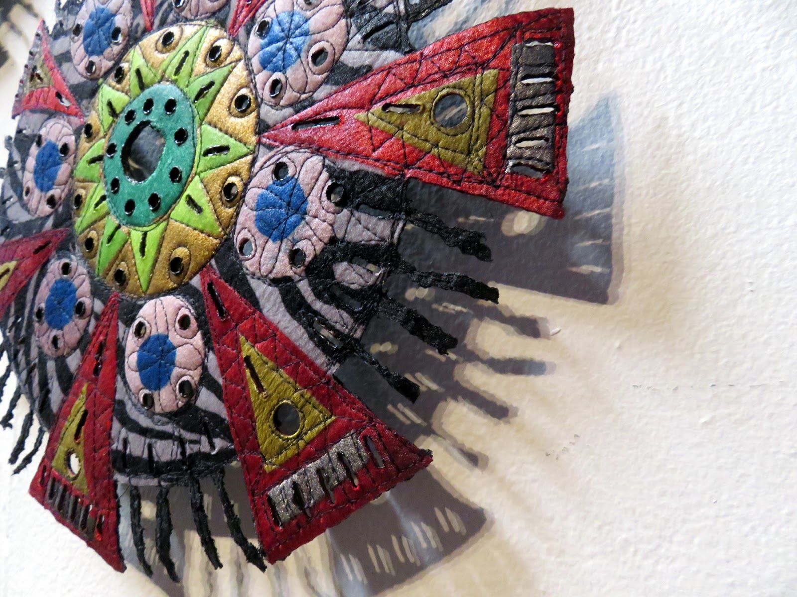 Art In Stitches: Circles ... an public installation-in-progress