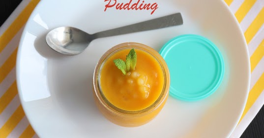 Sandhiya's Cookbook: Mango Tapioca Pudding | Sago Pudding | Pudding recipe