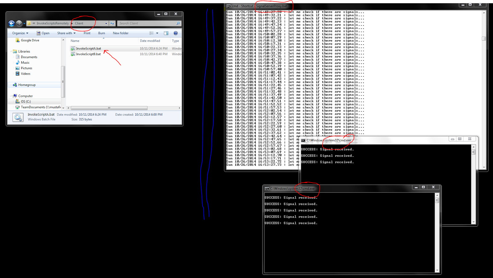 Almirs Corner Blog Invoking A Batch Script On A Remote Machine Using A Script On The Client