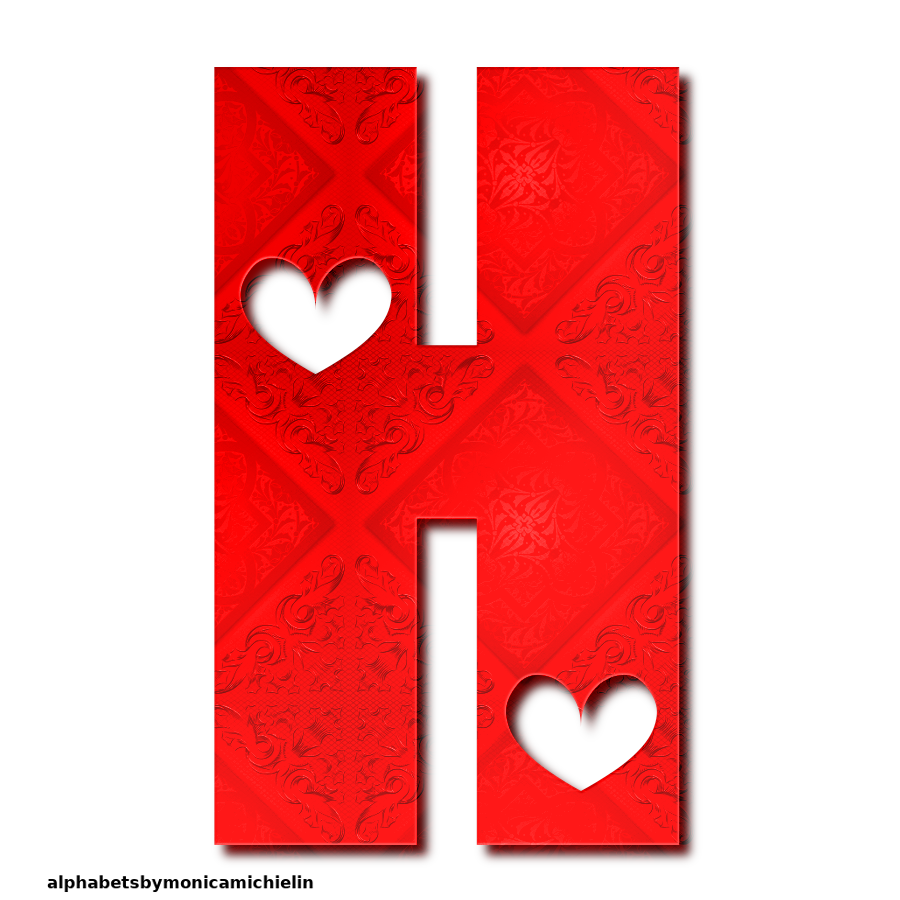 M. Michielin Alphabets: RED CLASSIC TEXTURE ALPHABET AND ICONS PNG