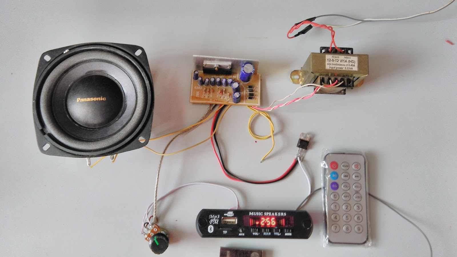 (Part-1,2)Bluetooth, SD card, AUX, FM radio mp3 player module with ...