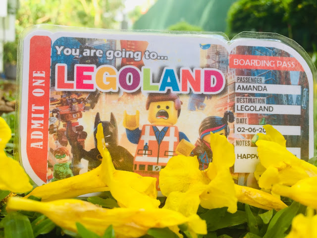 Legoland Boarding Pass Surprise Ticket Editable Printable PDF File ...
