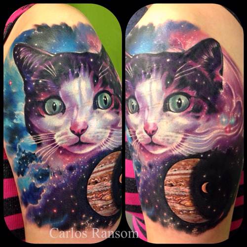 Amazing Cosmic Tattoos By Carlos Ransom : Noda Luka
