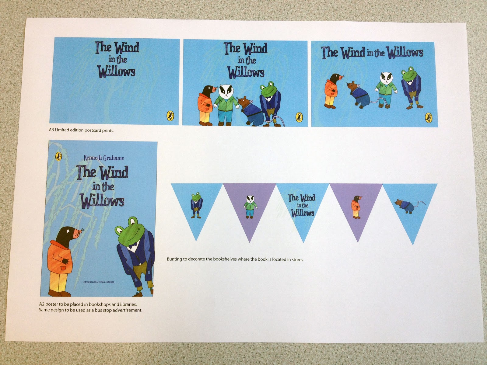 Design practice.: The Wind in the Willows; boards for tutorial/next crit.