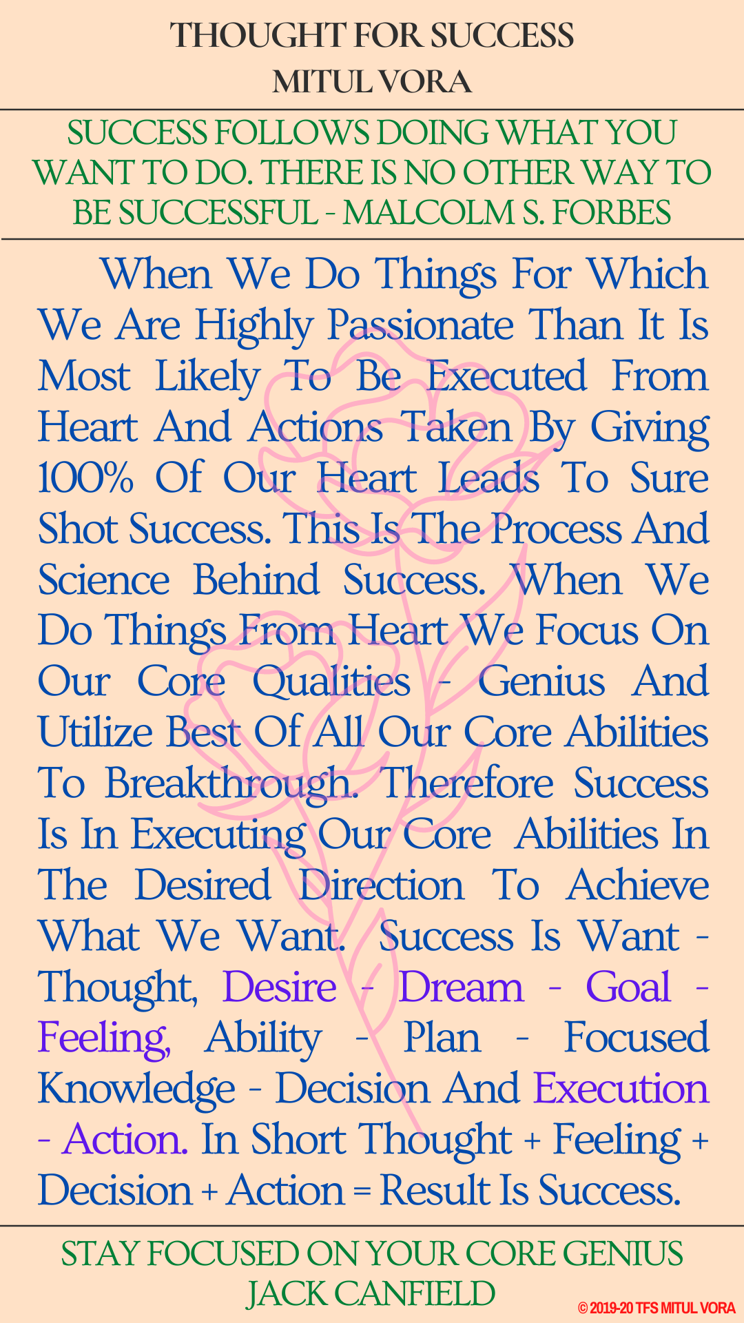 Giving 100% Of Our Heart Leads To Sure Shot Success