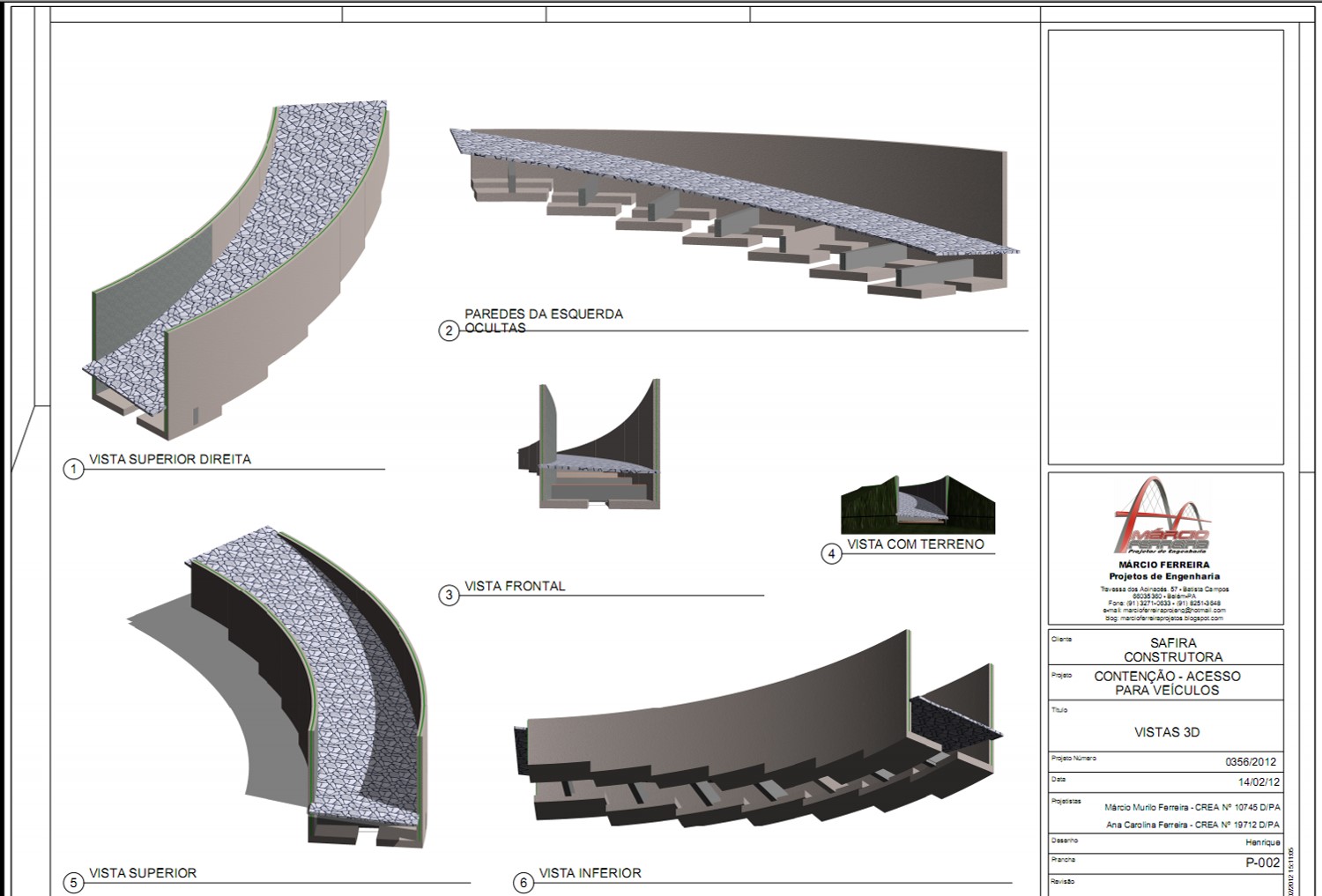 Márcio Ferreira: PROJETO ESTRUTURAL - Rampa de acesso de veículos para ...