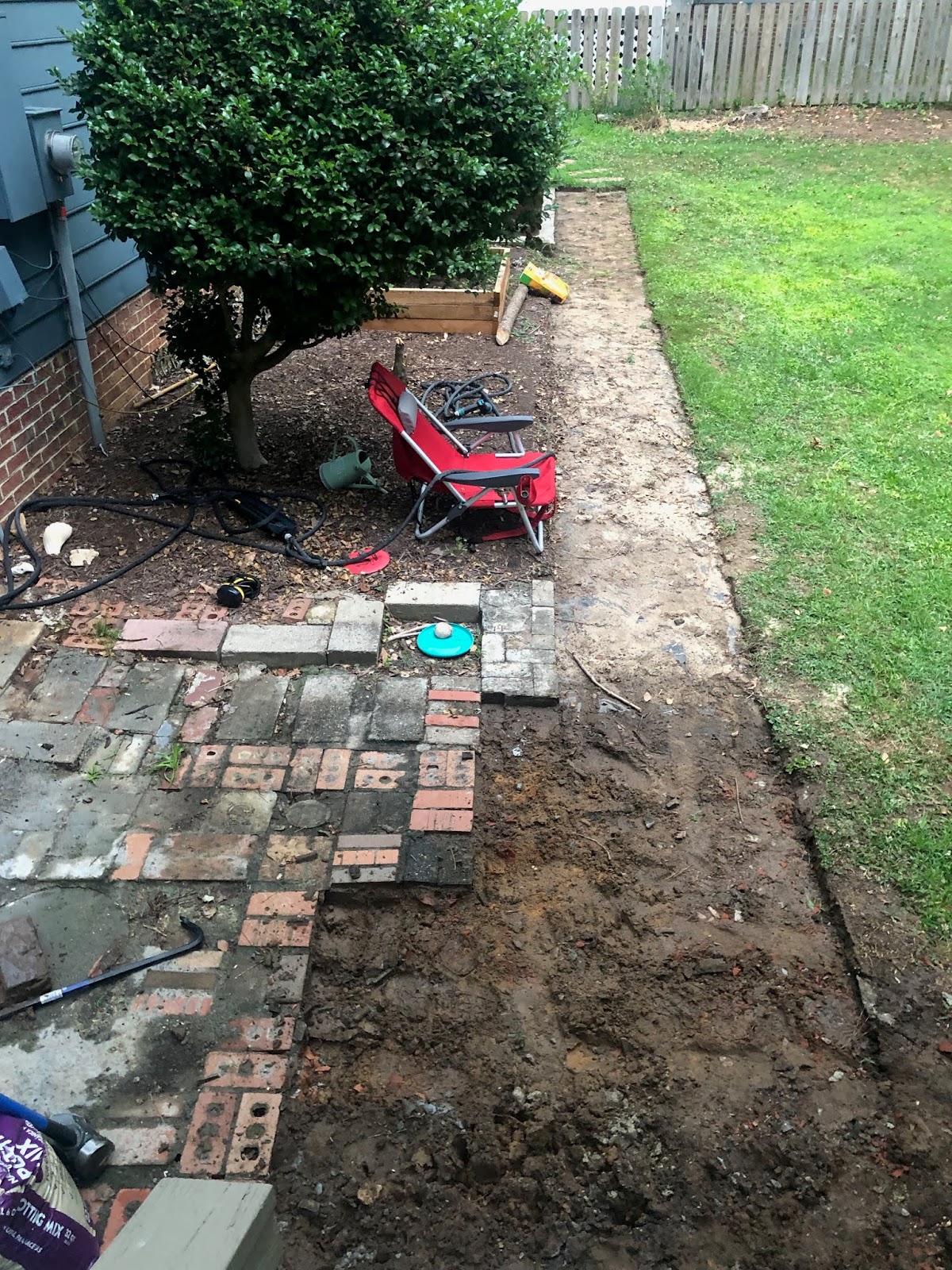 Ring Around The Rubins: Our DIY Slate Patio (and why we'd never do this ...