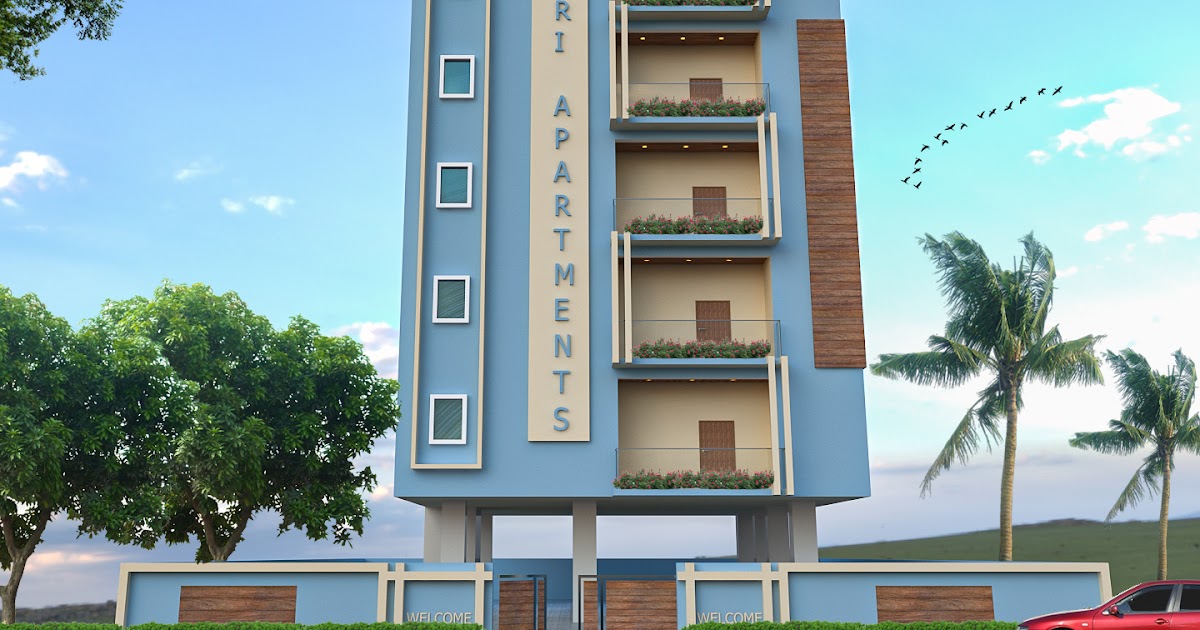 S3 Designs9: Apartment elevation || simple apartment complex ...