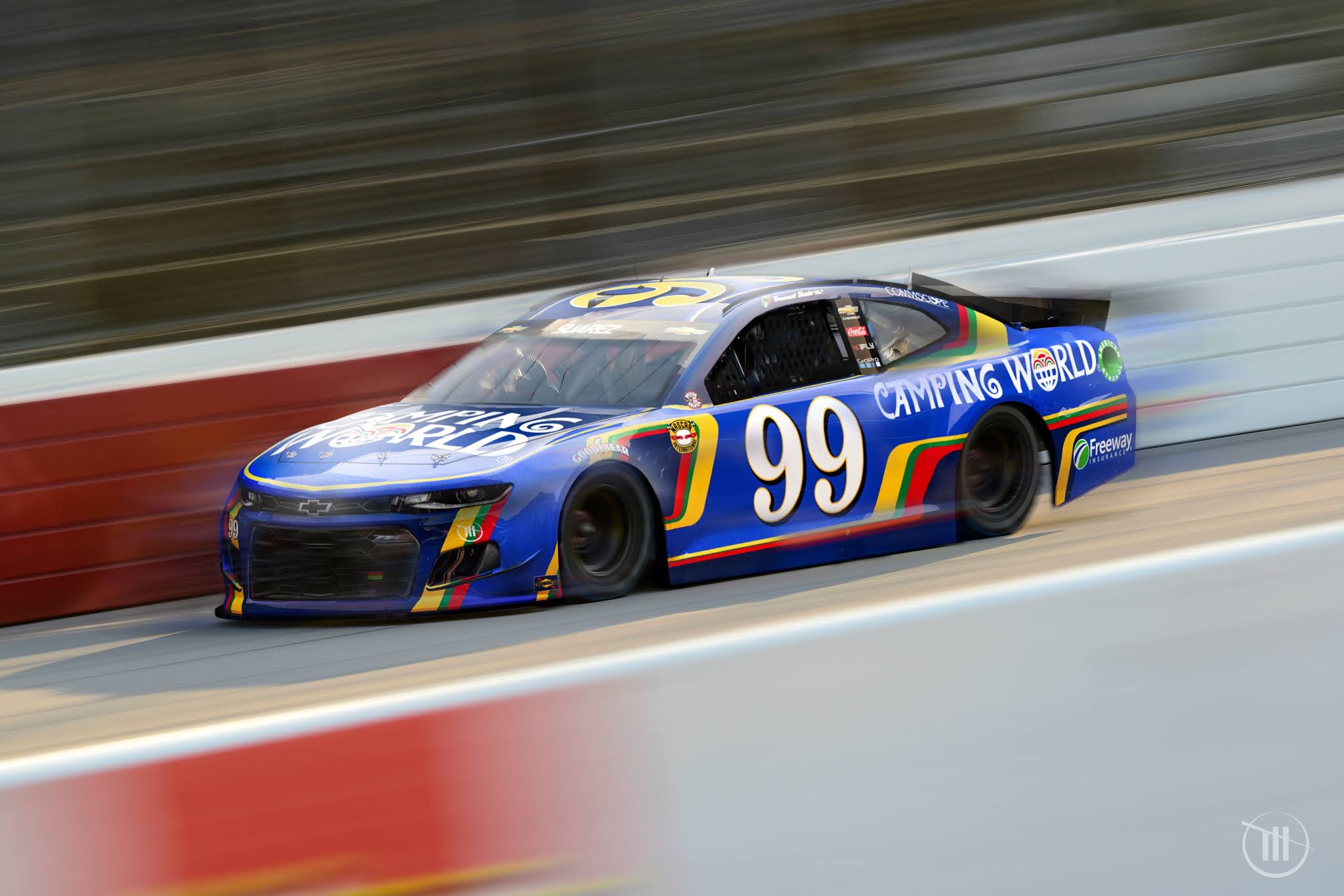 The Old School Sports Blog: 2021 Goodyear 400 Throwback Paint Schemes ...