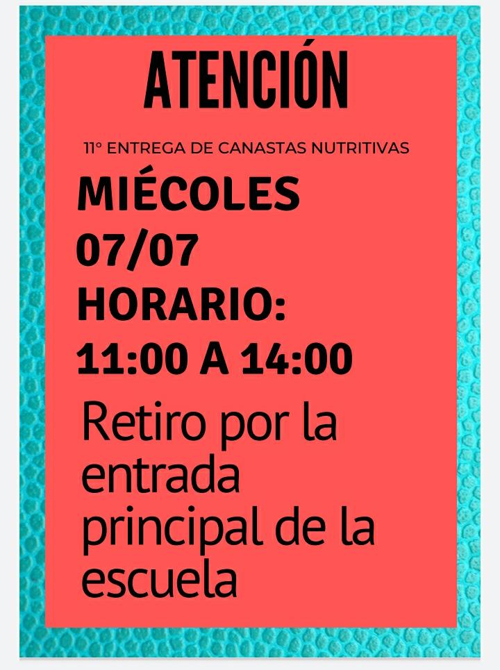 CANASTA SALUDABLE 2021 ~ ESCUELA 22 DE 14