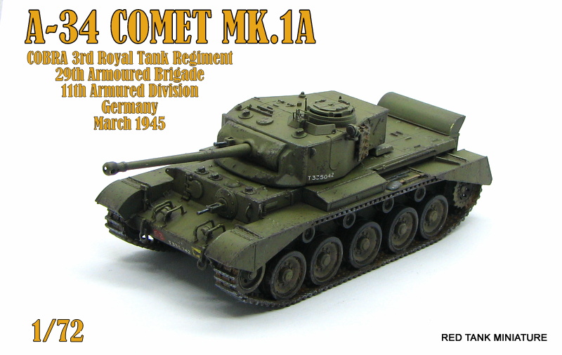 Gulumik Military Models: A-34 COMET MK.1A 1/72 VESPID MODELS