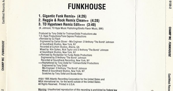 1995 - Champ MC - Funkhouse (CDS) [320] ~ Rap For Hours