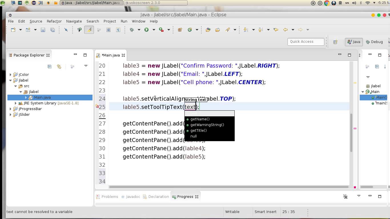 28 Java Swing Gui Jlabel كورسات بالعربي