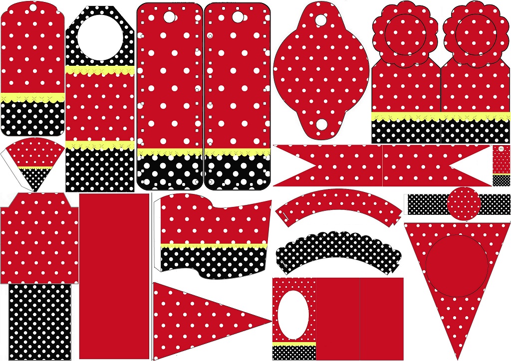 Red, Black and White Polka Dots: Free Party Printables. - Oh My Fiesta ...