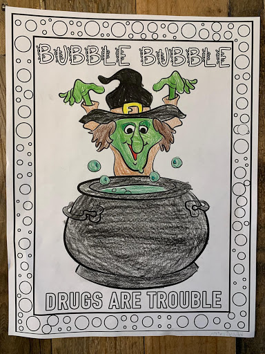 Say Boo to Drugs Coloring and Poster Contest Winners
