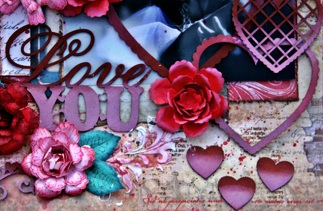 Prairie Rose: Happy Valentines Day "Love You" Layout