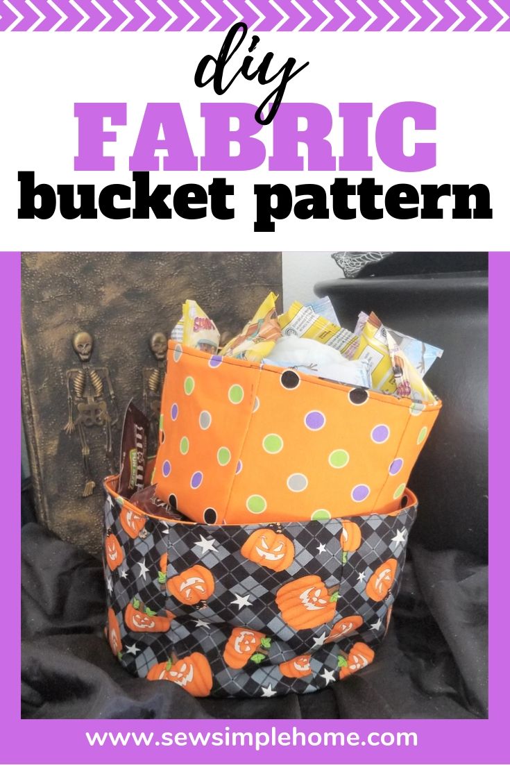 Free Fabric Bucket Sewing Pattern + SVG Cut Files | Sew Simple Home