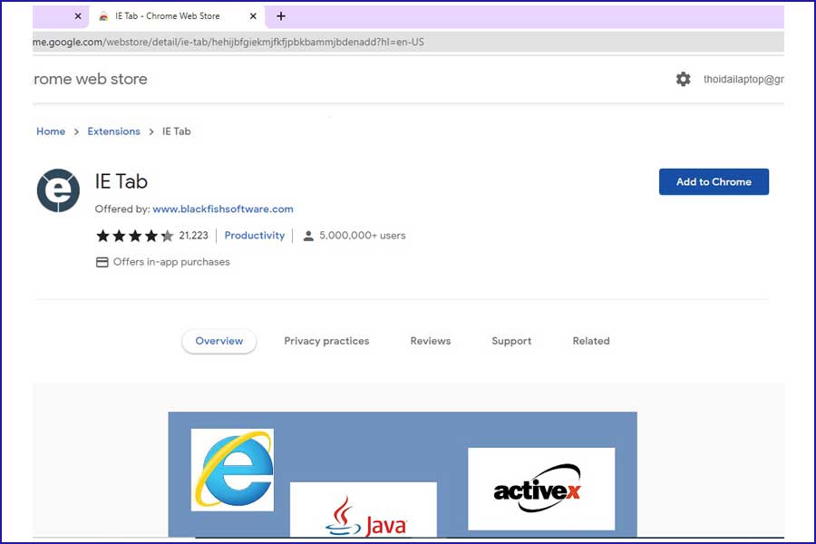 Hướng Dẫn Cài Đặt Và Sử Dụng IE Tab Trong Google Chrome