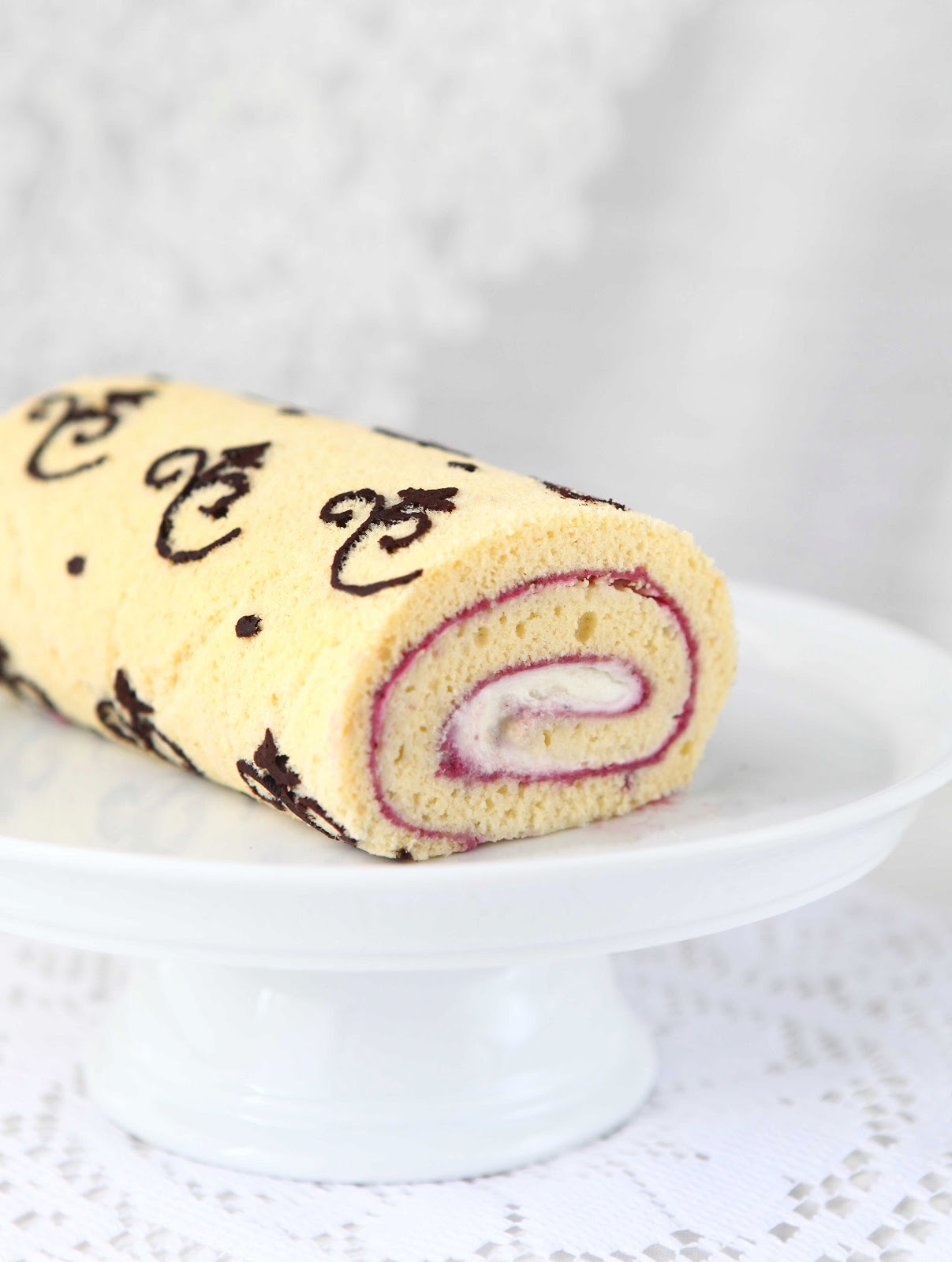 mother´s day with an ornamental cake roll and a free template ...