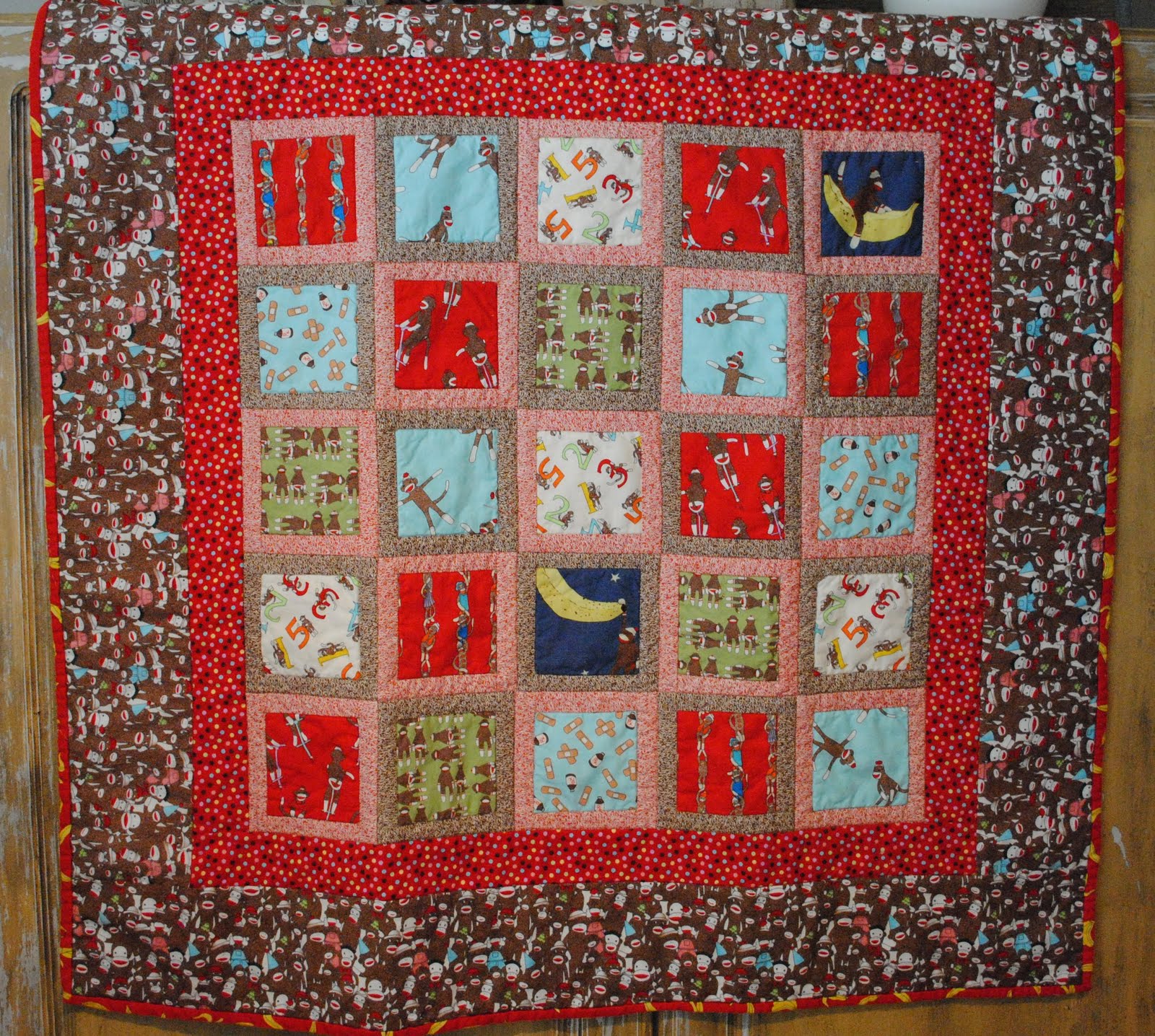Fabric Junkie: Moda Funky Monkey Quilt