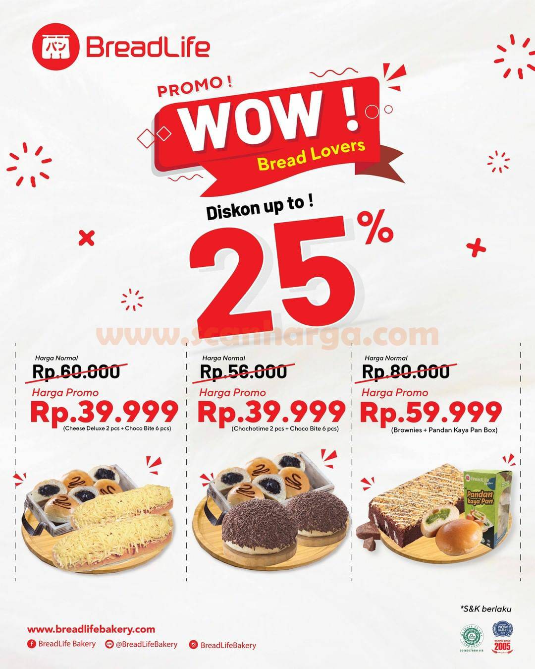 Breadlife Promo Paket Roti Diskon Hemat 25% - scanharga