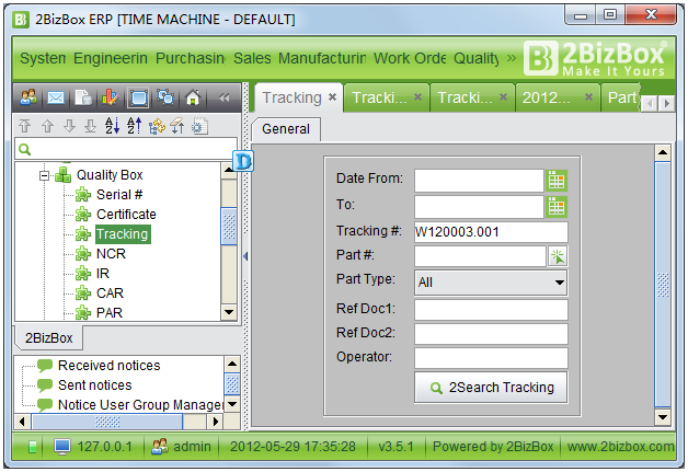 2BizBox FREE ERP: Build Your Own Track and Trace System for Quality Control