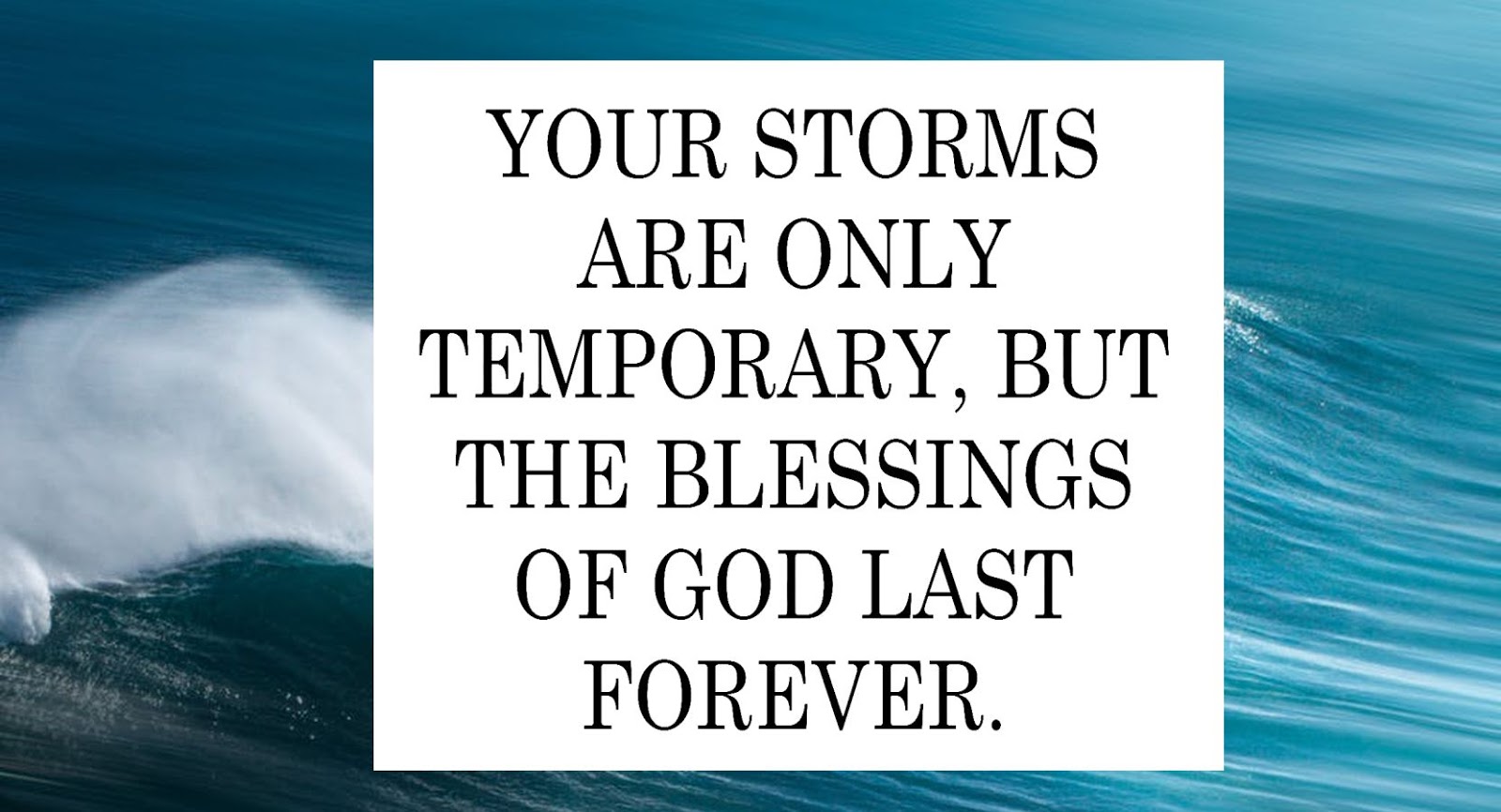 God will Carry You through Every Storm in Your Life! Amen.