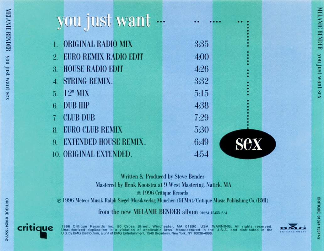 Melanie Bender You Just Want Sex Telegraph