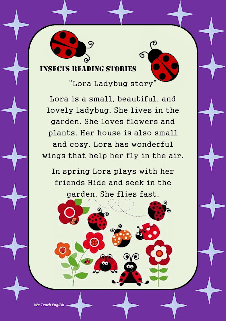 We teach English: Insects Reading Stories