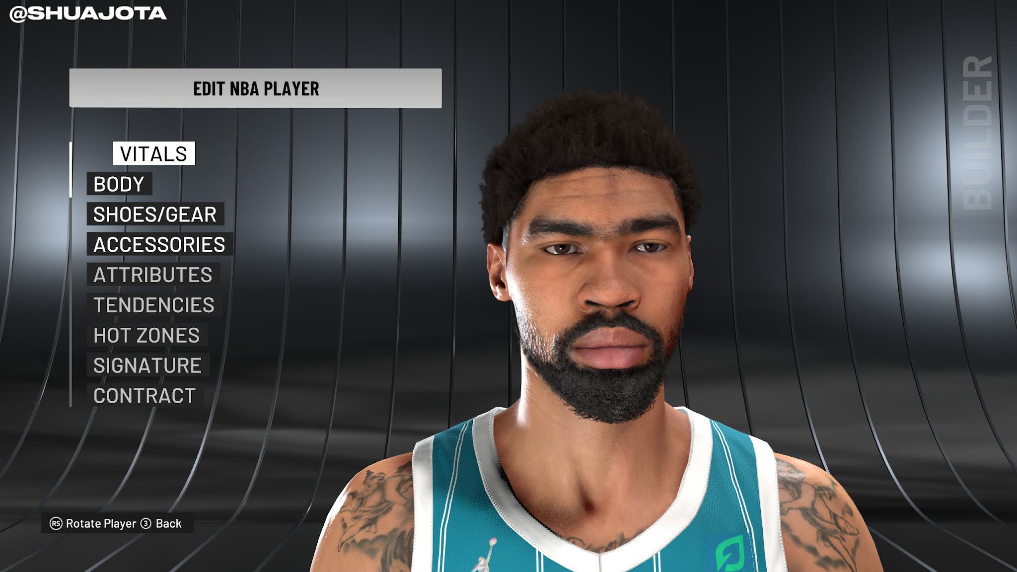 NBA 2K22 Nick Richards Cyberface (Likeness Update) by Shuajota