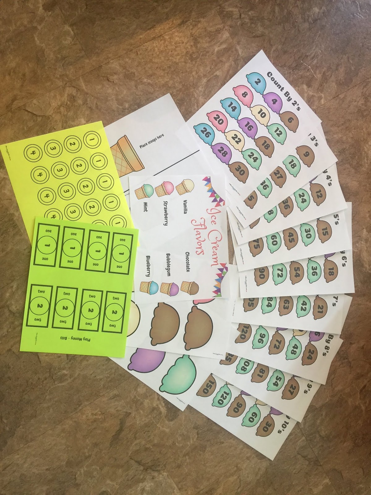 Messy, Beautiful, Fun: Worksheet Wednesday: Skip Counting At The Ice ...