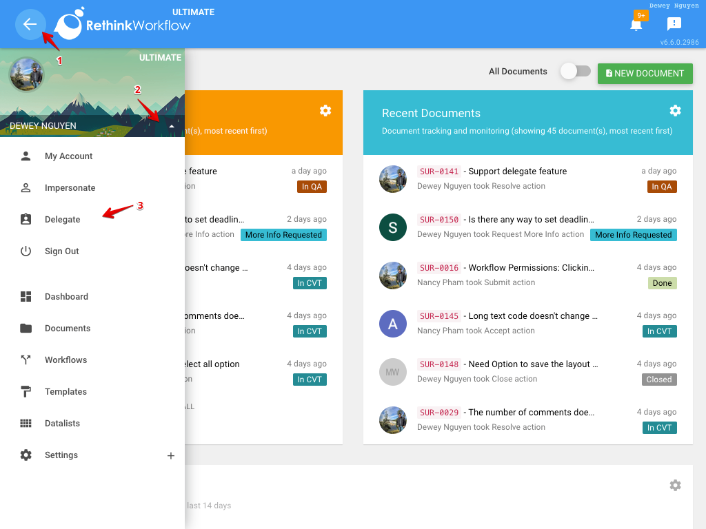 Rethink Workflow Support: Delegate Rethink Workflow Support: Delegate