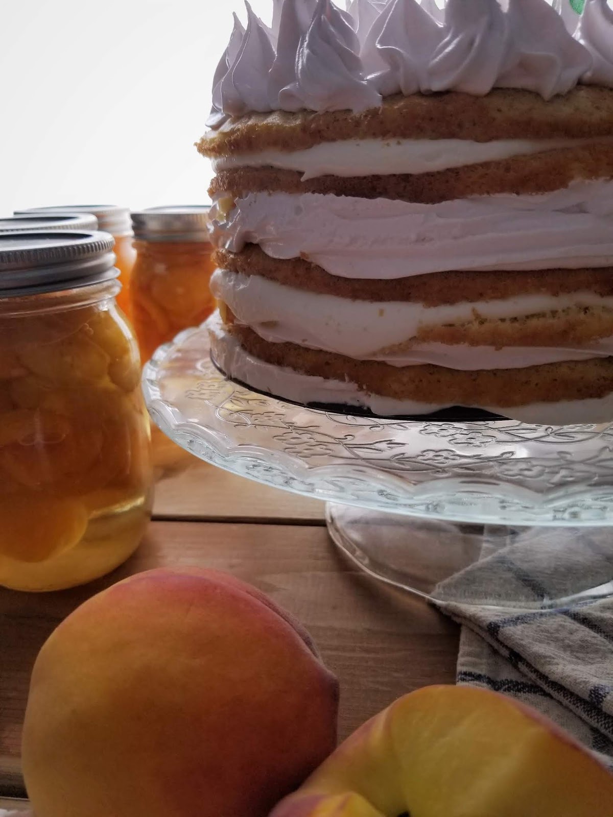 Fly Away On My Peach Zefir Torte #CakeSliceBakers