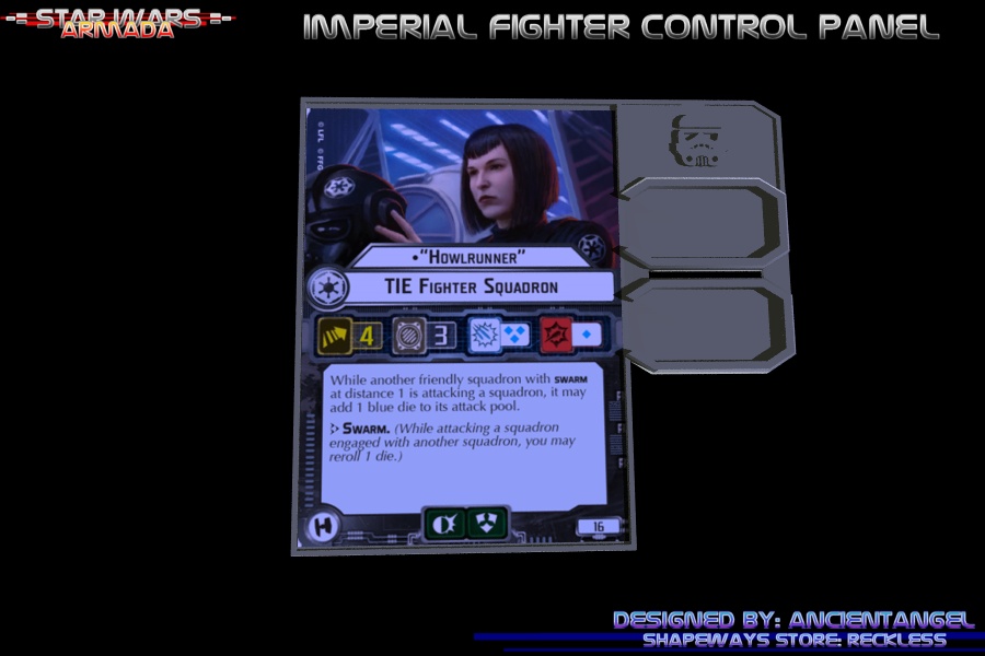 Reckless Terrain & Miniatures: Imperial Fighter: Control Panel
