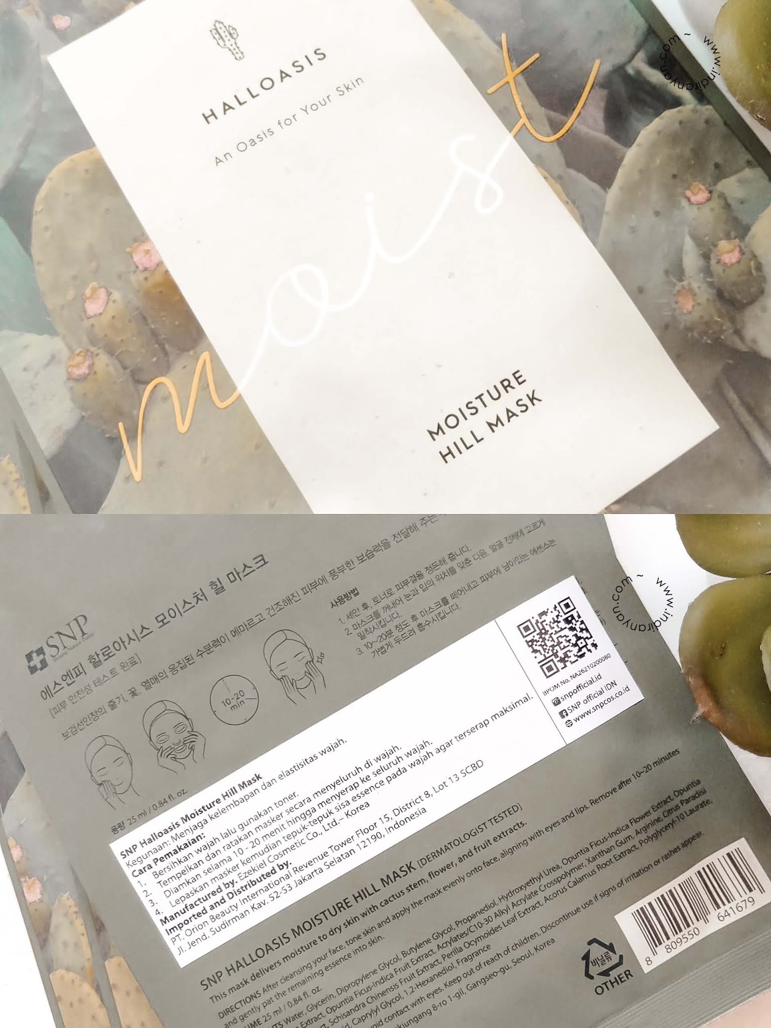 SNP Halloasis Sheet Mask | What Indira Loves