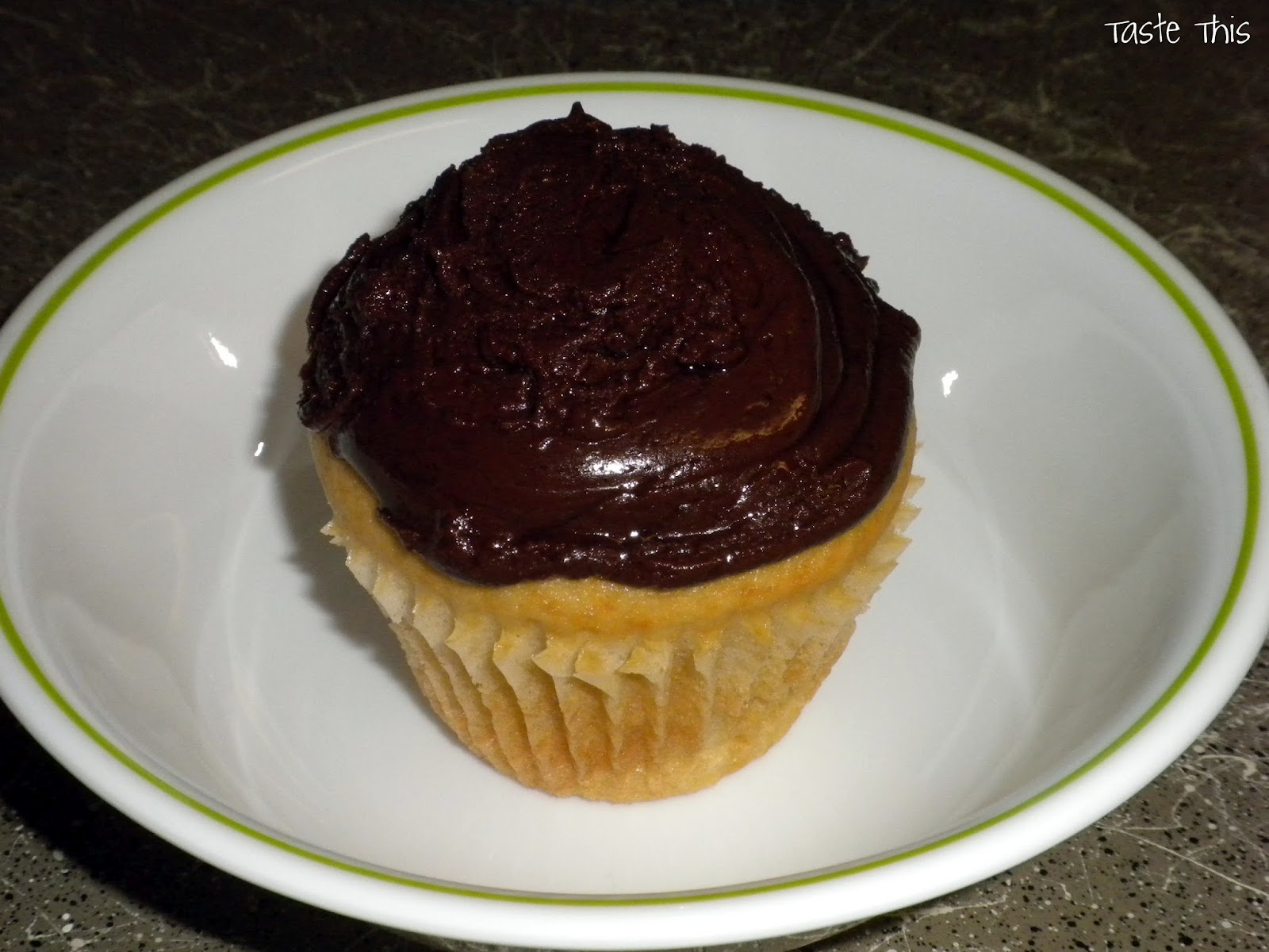 Taste This: Vanilla Cupcakes for Two with No Cook Chocolate Frosting