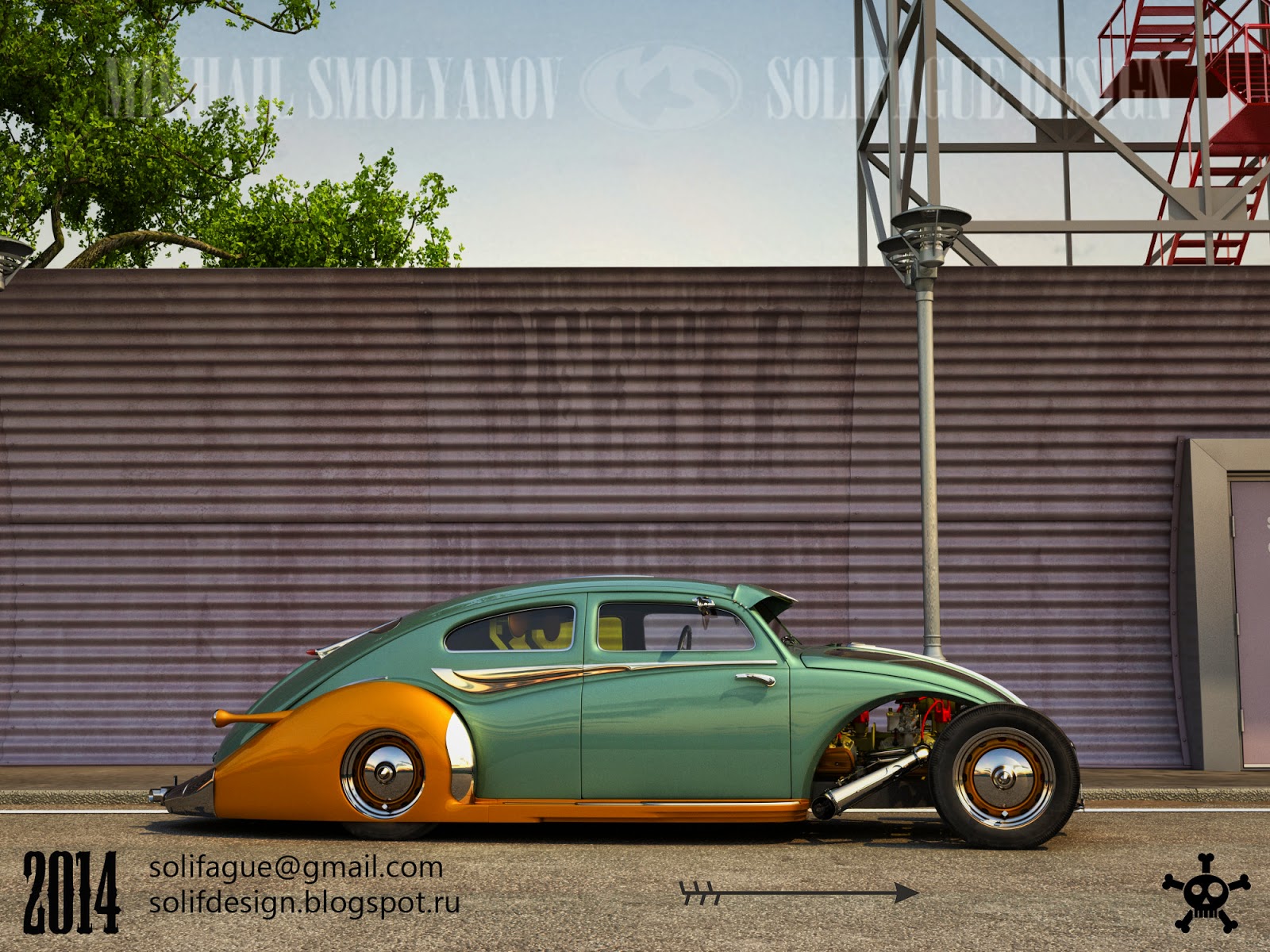 Solifague Design: VW Beetle Custom.