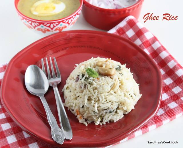 Sandhiya's Cookbook: Nei Soru | Ghee Rice | Ghee Rice in Pressure Cooker