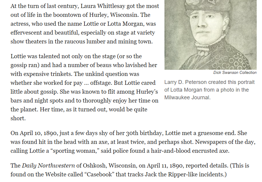 Life and Death of Lotta Morgan