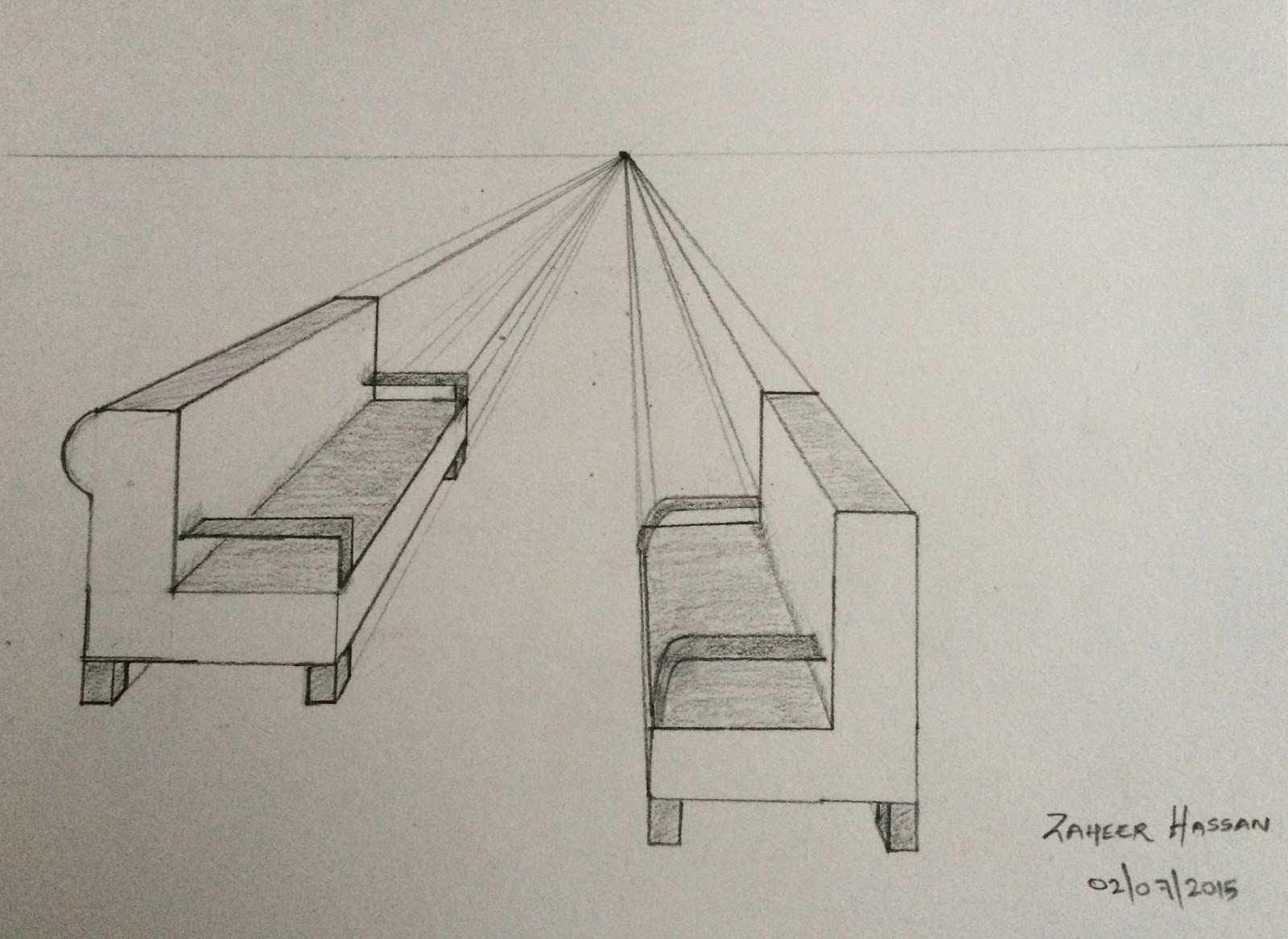 Zaheer: Basic Arts 02/07/2015 - 1 Points Perspective