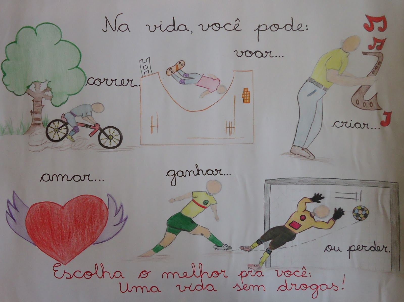 ESPAÇO DO 5º ANO: Cartaz: "PREVENÇÃO DO USO DE DROGAS É COMPROMISSO DE ...
