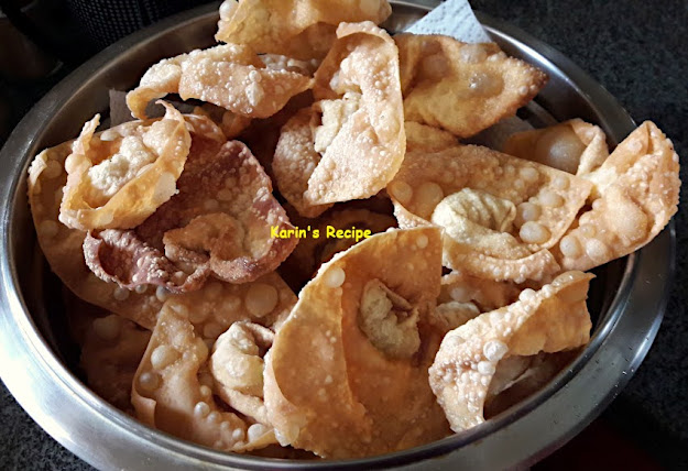 Karin's Recipe: Pangsit Goreng/Rebus (Fried/Boiled Wonton)