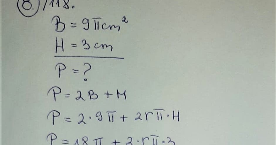 Površina valjka - vežbe