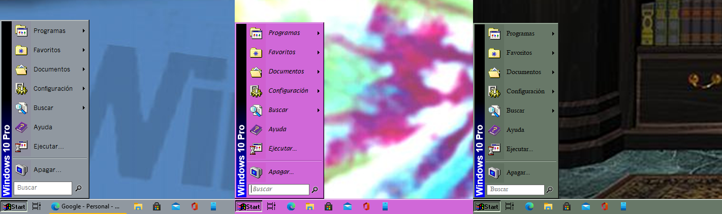 Menú de Inicio de Windows 98 bajo Windows 10 ~ El Rincón de DragonTrainer