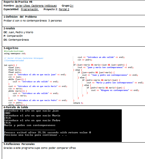 Actividades en c++ ,Proyecto 2