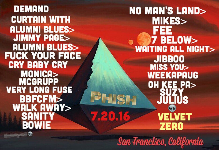 The Curtain With: Phish 2016-07-20 Bill Graham Civic Auditorium, San ...